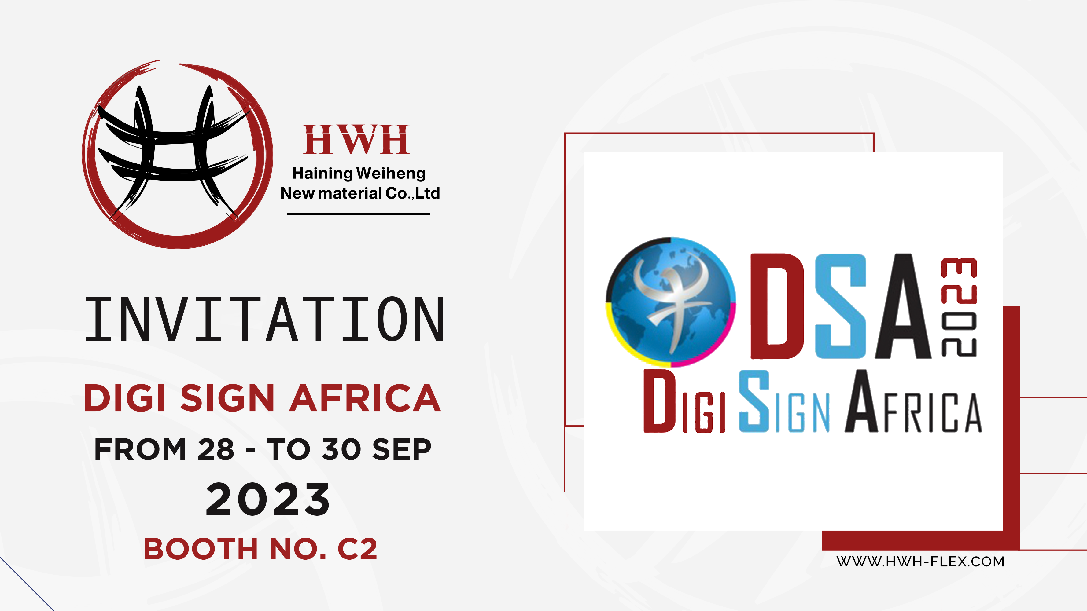 Digi Sign Africa 2023 - Haining Weiheng New Material Co. Ltd